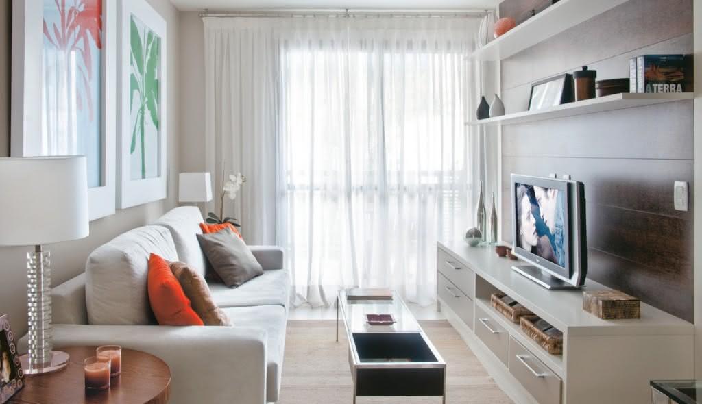 65 Salas de TV Pequenas Decoradas para você se Inspirar
