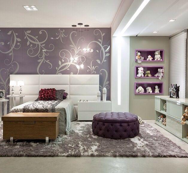 60 Quartos Roxos Decorados - Fotos e Ideias