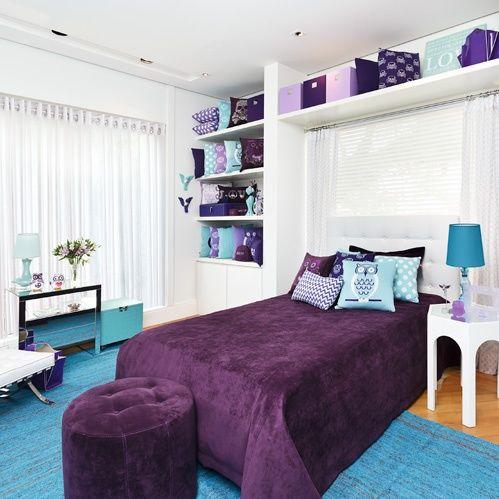 60 Quartos Roxos Decorados - Fotos e Ideias