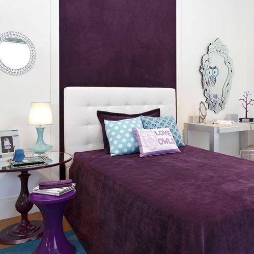 60 Quartos Roxos Decorados - Fotos e Ideias