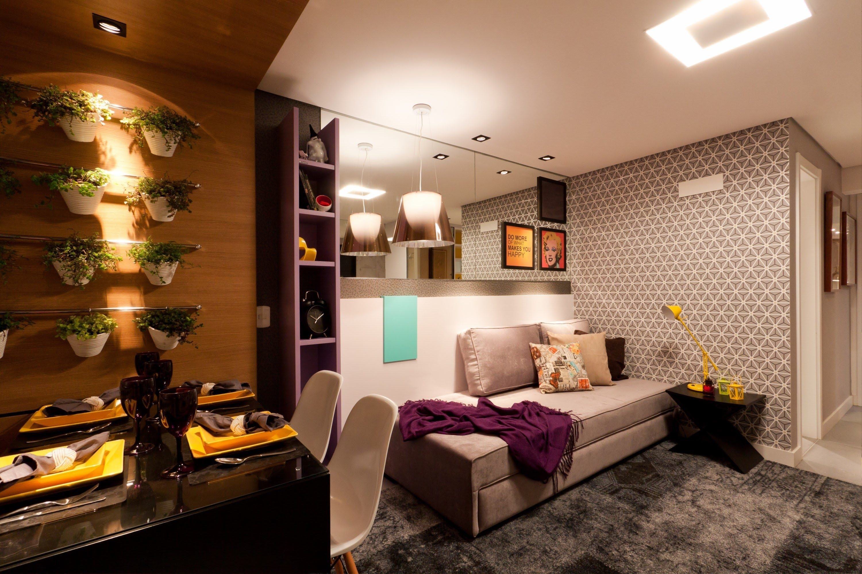 Decoração de Kitnet & Estúdios: 60+ Projetos & Fotos!