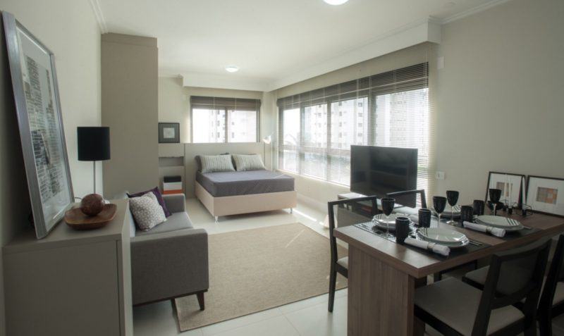 Decoração de Kitnet & Estúdios: 60+ Projetos & Fotos!