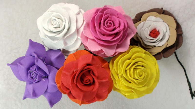 Flores de EVA: 70 Ideias, Moldes e Passo a Passo DIY