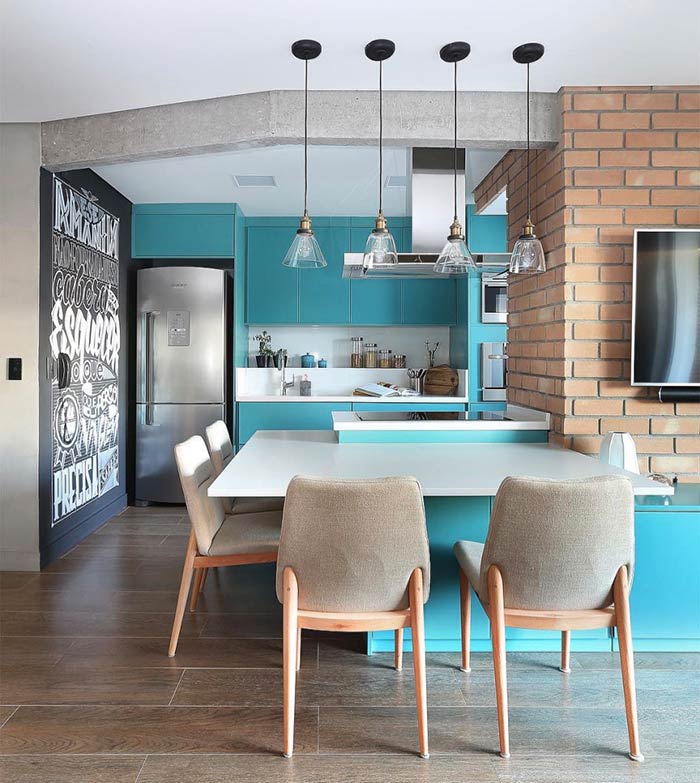 Azul Turquesa: 60 Ideias e Fotos de Decoração com a Cor