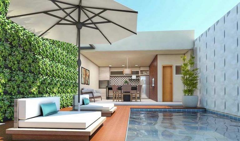 Área de Lazer Com Piscina: 60 Fotos, Ideias e Projetos