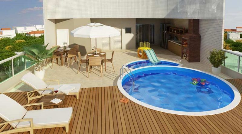 Área de Lazer Com Piscina: 60 Fotos, Ideias e Projetos