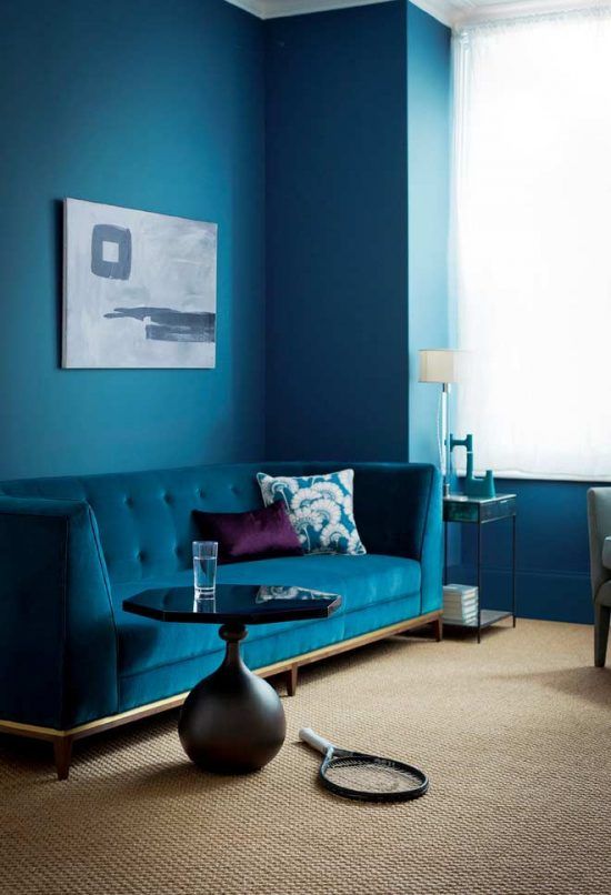 Sala Azul: 60 Ideias Incríveis de Decoração com a Cor