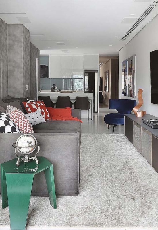 Sala de Estar Decorada: 64 Ideias Apaixonantes de Decoração