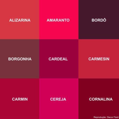 Tons de Vermelho: Conheça As Tonalidades e Dicas de Decoração