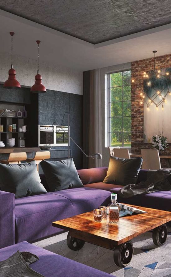Sofá Roxo: Tipos, Dicas Para Escolher e Fotos Incríveis