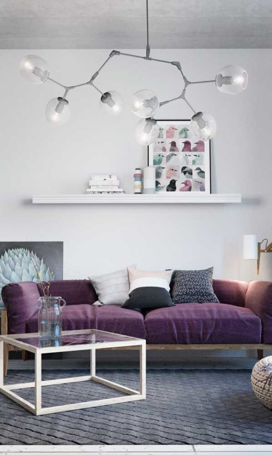 Sofá Roxo: Tipos, Dicas Para Escolher e Fotos Incríveis