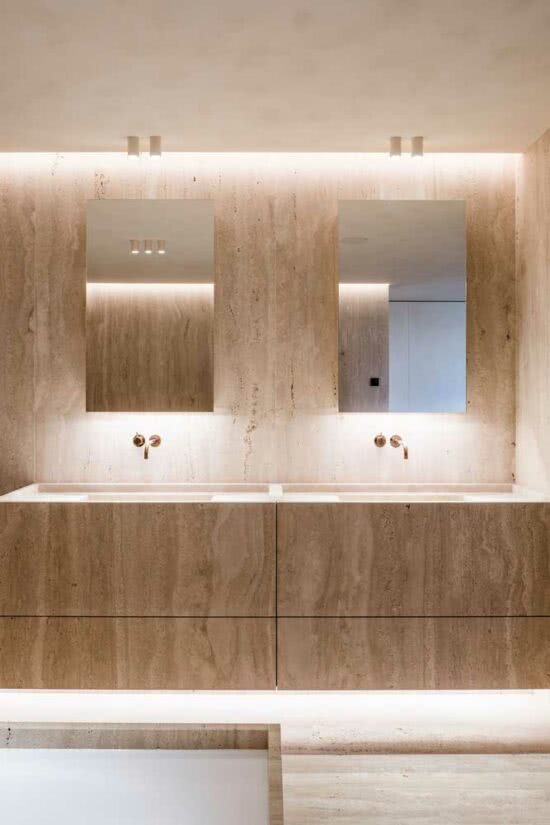 Mármore Travertino: 55 Ambientes e Ideias com o Revestimento