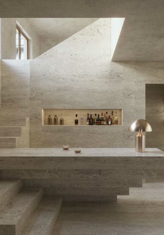 Mármore Travertino: 55 Ambientes e Ideias com o Revestimento