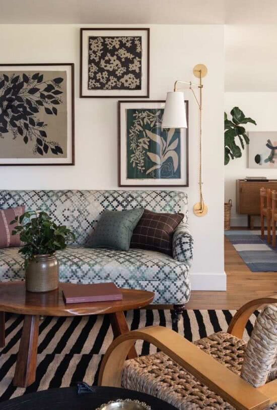 Sofá Estampado: 50 Ideias Super Criativas para Montar o Seu