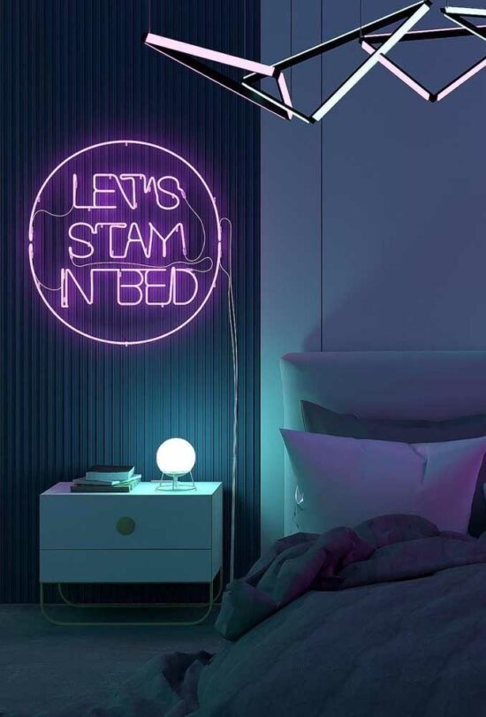 Quarto Neon: 50 Ideias Eletrizantes que Chamarão sua Atenção
