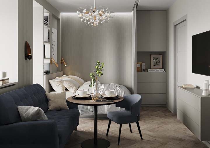 Transforme sua kitnet em um espaço aconchegante com essas dicas de ...