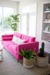 Sofá Pink: Como Usar na Decoração e 50 Modelos