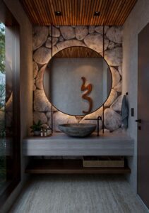 Banheiro Rústico: 55 Projetos Incríveis para Acertar em Cheio